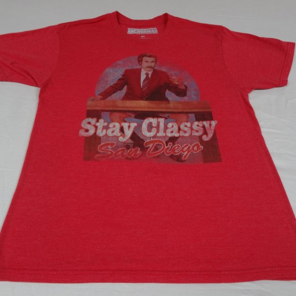 ANCHORMAN | Shirts | Anchorman Will Farrell Stay Classy San Diego No ...